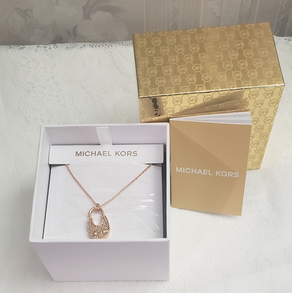 MICHAEL Michael Kors | Jewelry | Michael Kors Key Lock Pendant Necklace ...